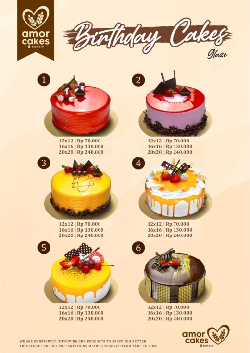 Daftar Harga Bolu Pisang, Brownies dan Dessert Box | Amorcakes & Bakery