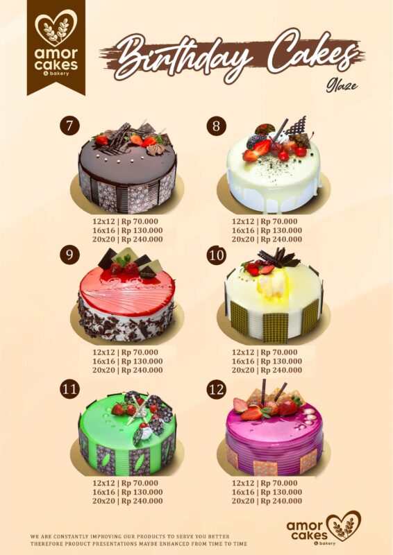 Daftar Harga Bolu Pisang, Brownies dan Dessert Box | Amorcakes & Bakery