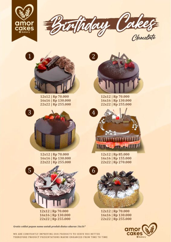 Daftar Harga Bolu Pisang, Brownies dan Dessert Box | Amorcakes & Bakery