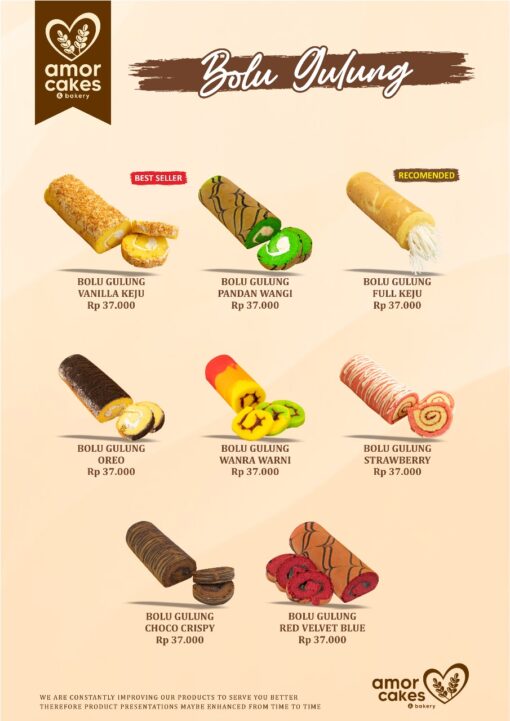 Daftar Harga Bolu Pisang, Brownies dan Dessert Box | Amorcakes & Bakery