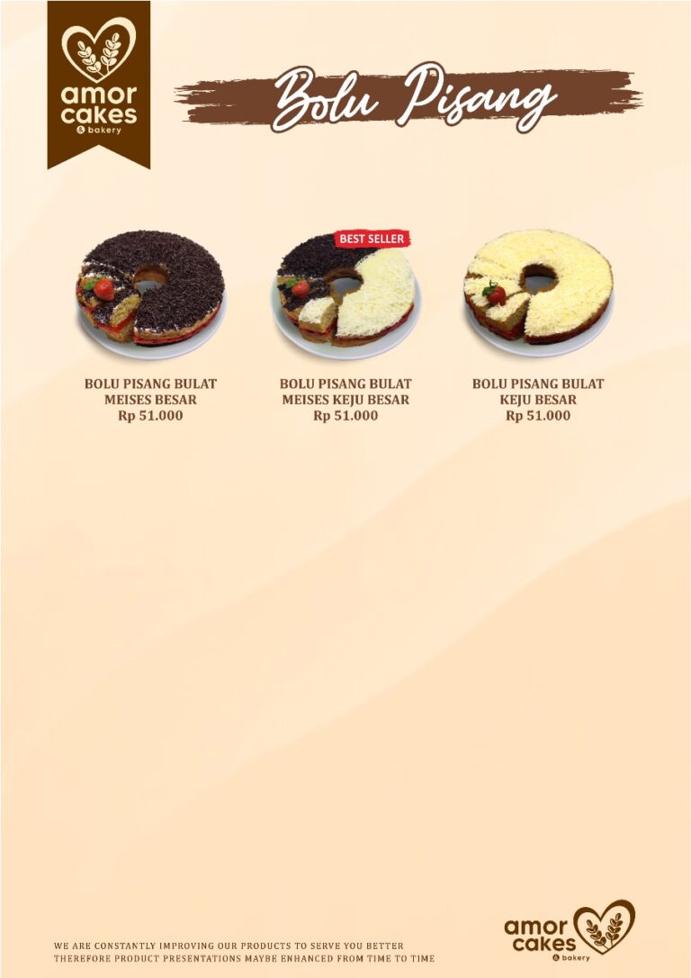 Daftar Harga Bolu Pisang, Brownies dan Dessert Box | Amorcakes & Bakery